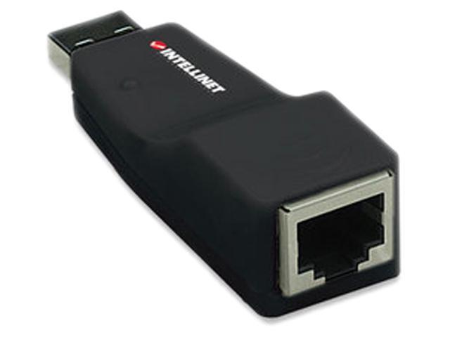 INTELLINET 524766 Hi-Speed USB 2.0 to Fast Ethernet Mini-Adapter ...