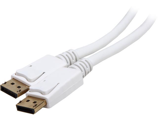 Rosewill 10 ft. 4K DisplayPort1.2 Male to Male Cable, White - Newegg.com