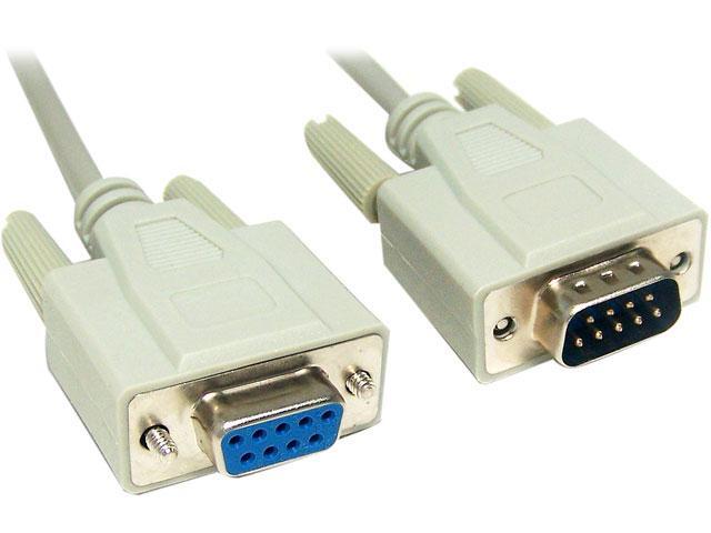 Micro Connectors Model M05-101 6 ft. DB9 Serial Extension Cable ...