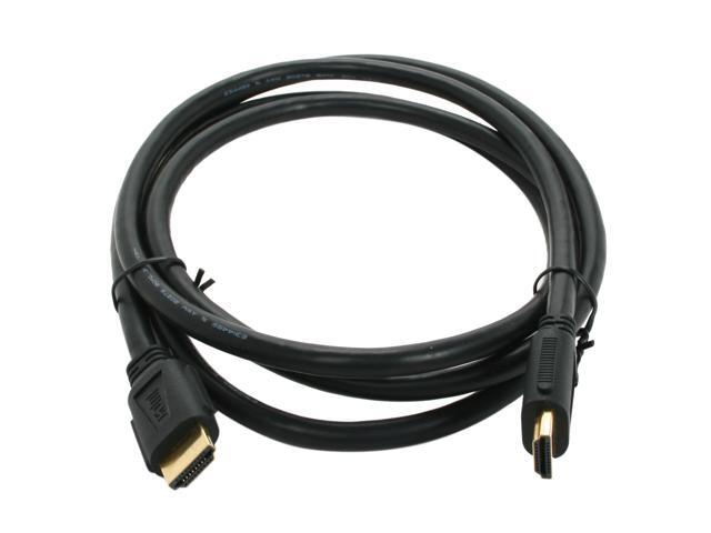 Kaybles HDMI-6BK 6 ft. Heavy Duty HDMI Cable Standard Speed with Gold ...