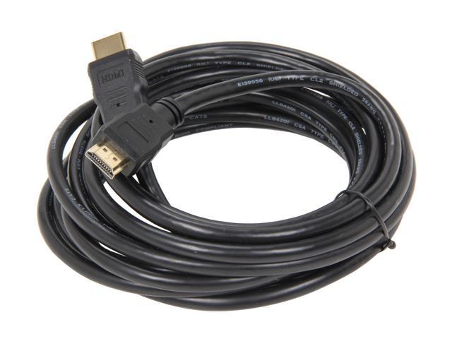 Kaybles HDMI-15BK 15 ft. Heavy Duty HDMI Cable Standard Speed with Gold ...