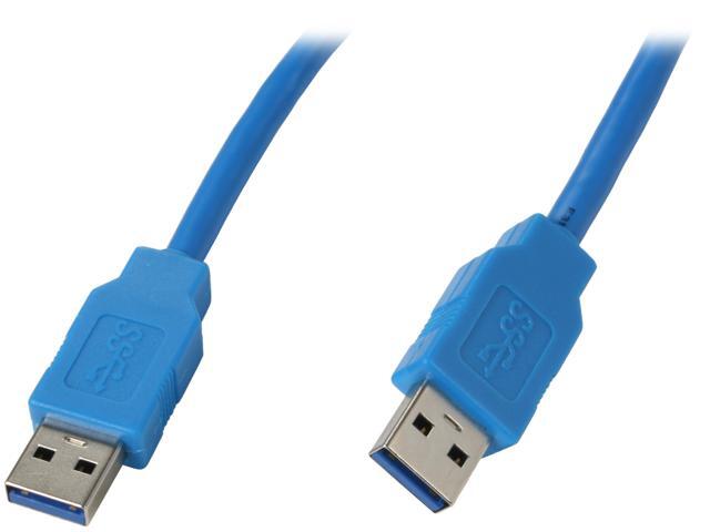 Kaybles USB3-MM-3FT USB 3.0 A Male to A Male Cable in Blue Color ...