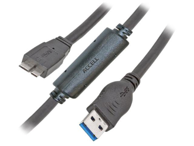Accell A120B-020B USB 3.0 Type A to Micro B SuperSpeed Cable - Newegg.com