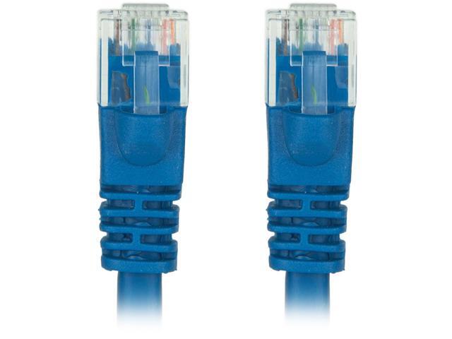 Omni Gear C6-1-BU 1 ft. Cat6E UTP Ethernet Network Booted Cable - Blue ...