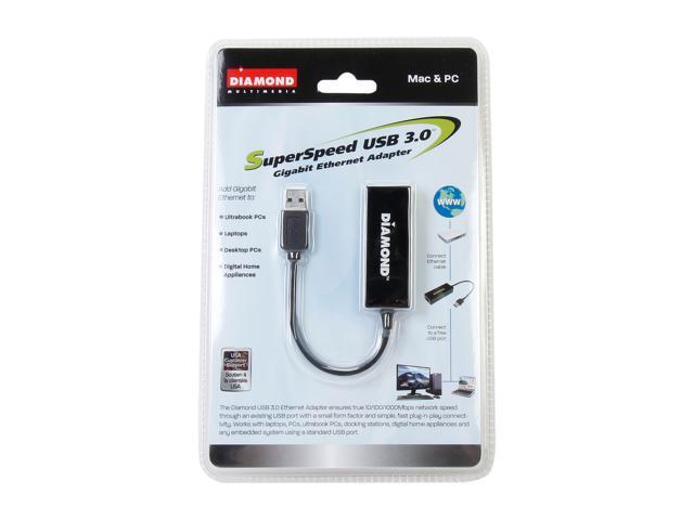 Diamond Multimedia UE3000 Diamond USB 3.0 to 10/100/1000 Gigabit ...