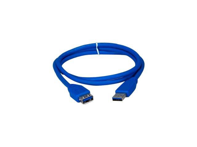 QVS 6ft, Blue, USB A Male to Female - Newegg.com