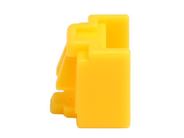 NTW NL-PBK50-YL net-Lock™ Locking RJ45 port/dust blocker with color ...