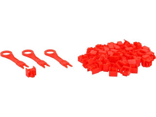 NTW NL-PBK50-RD net-Lock™ Locking RJ45 port/dust blocker with color ...