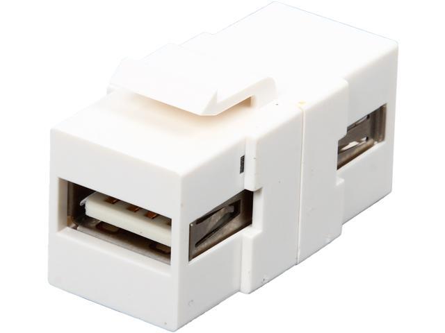 NTW USB A/A Snap-in Keystone Coupler Jack - Newegg.com