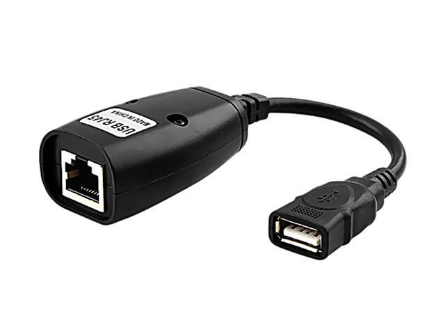 Insten 675705 USB To Cat5 / 5e / 6 Extension Cable M/F RJ45 Adapter ...