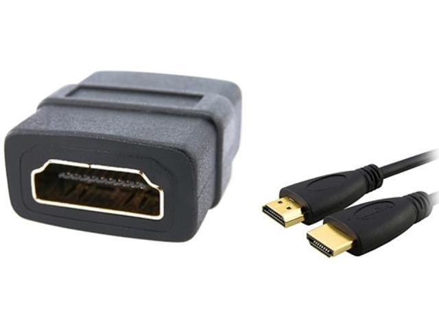 Insten 384198 1 x HDMI F/F Adapter w/ 2 x High Speed HDMI Cable ...