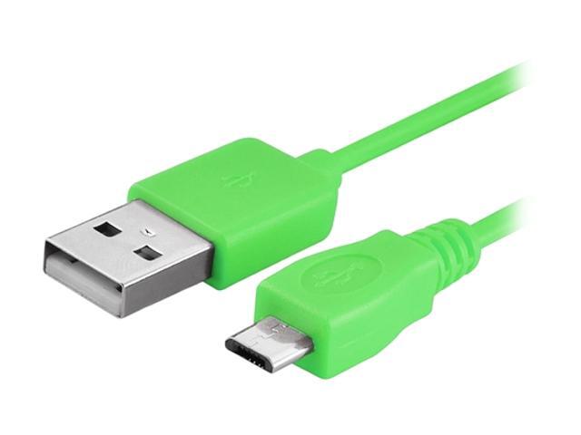 Insten 1542134 Micro USB 2- in-1 Cable Green - Newegg.com
