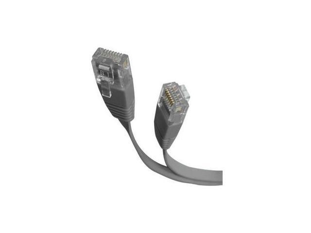 StarTech.com 6 ft Gray Flat Molded RJ45 UTP Cat 5e Patch Cable - 6ft ...