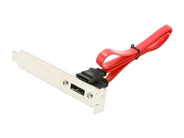 SNT CABLE-ESATAP 1.66 ft. 7-pin SATA to eSATA Port Bracket Cable ...