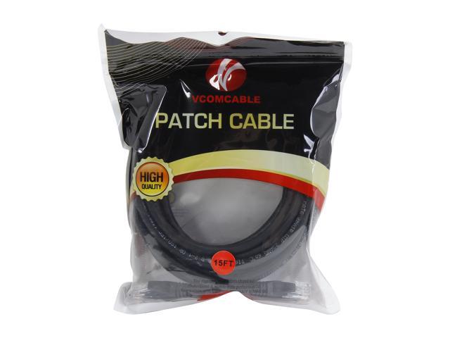 VCOM VC611-15BK 15 ft. Molded Patch Cable - Newegg.com