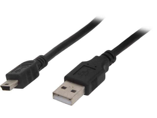 VCOM VC-USB/MIN USB2.0 Type A to Mini B Black Cable - Newegg.com