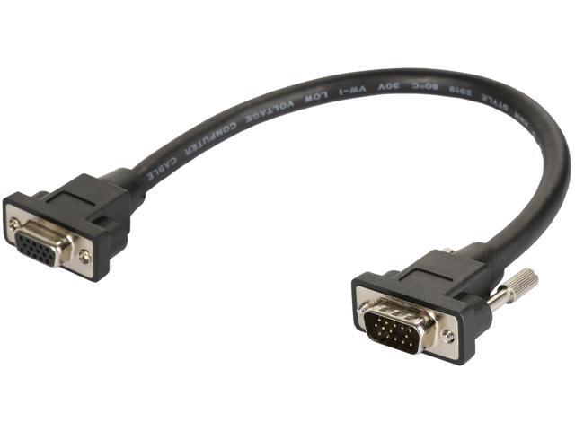 C2G 52093 Panel-Mount HD15 SXGA Male to SXGA Female Monitor Extension ...