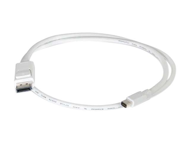 C2G 54298 Mini DisplayPort to DisplayPort Adapter Cable M/M, White (6 ...