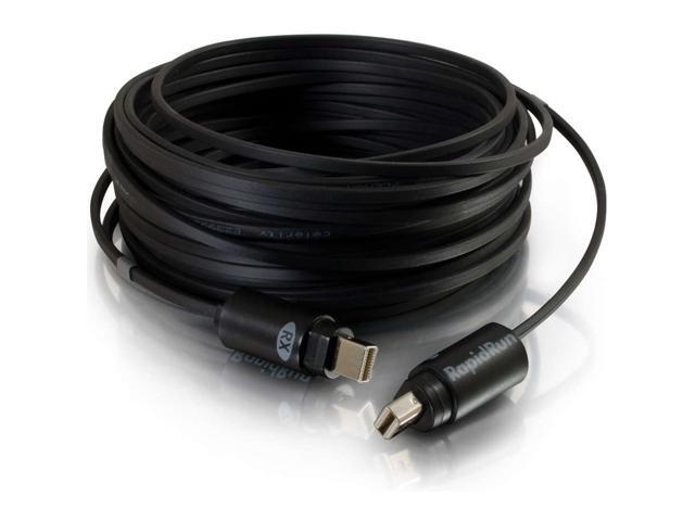 C2G 60129 RapidRun Optical Runner Cable - Plenum, OFNP-Rated, Black ...