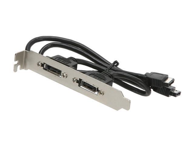 Nippon Labs eSATA Bracket One SATA II and One eSATA 2 ports combo ...
