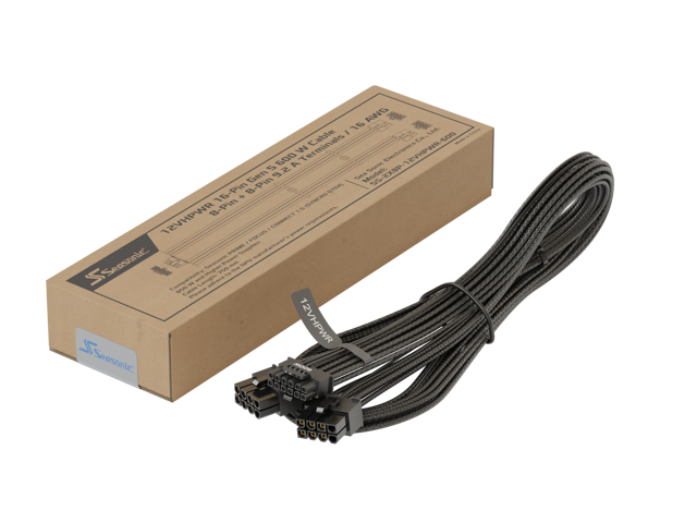 SeaSonic 750mm GPU (12VHPWR) - PSU (2x8-pin) Power Cable - Newegg.com