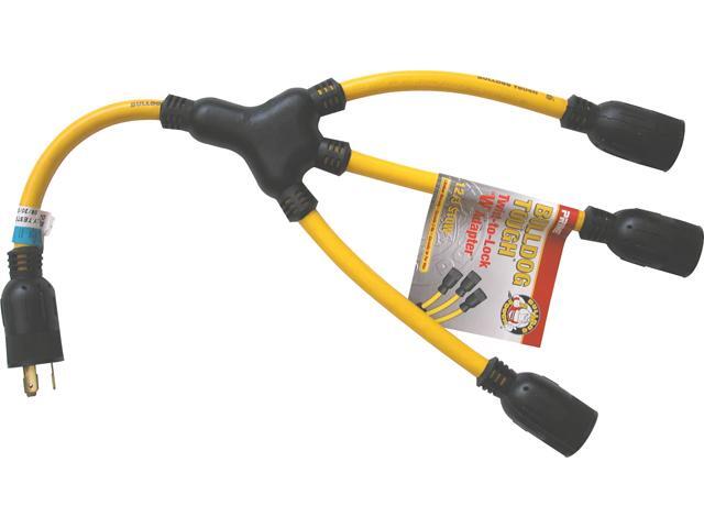 Prime Wire Model AD160802L 2 ft. 12 3 STOW Twist to Lock Yellow Win ...