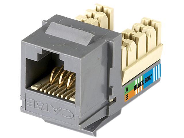 Black Box GigaBase Plus CAT5e Keystone Jack - Unshielded, RJ45, Office ...