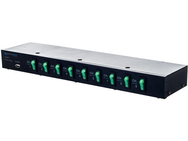 Technical Pro 72-SURGE9 9 Outlets 9 Outlet Power Supply/Surge Protector ...