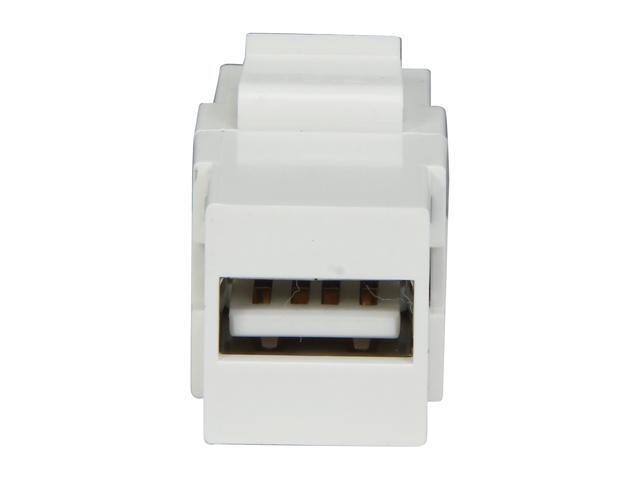 C2G Snap-In USB A/A Female Keystone Insert Module - White - Newegg.com