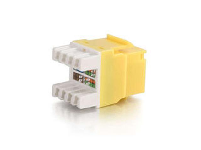 C2G Cat5E RJ45 UTP Keystone Jack - Yellow - Newegg.com