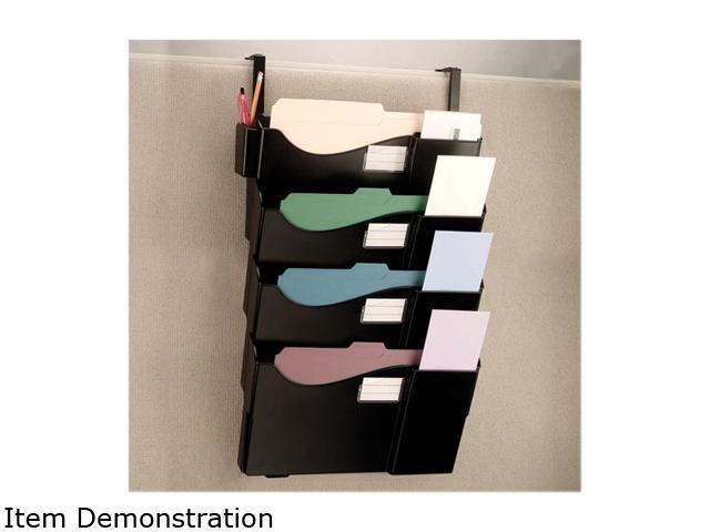 Filing System For Cubicle, 4 Pockets, 16 5/8" X 5" X 27 1/2", Plastic ...