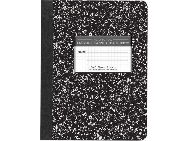 Roaring Spring Composition Book, 80 Sheets - 15 lb Basis Weight - 7.50 ...