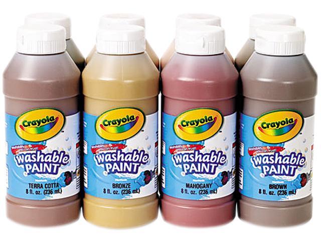 Multicultural Washable Paint Pack, 8 Assorted Colors, 8 Oz, 8/Pack ...