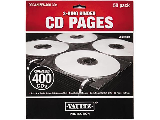 Two-Sided Cd Refill Pages For Three-Ring Binder, 50/Pack - Newegg.com