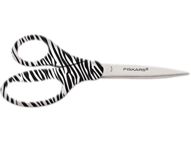 Fiskars Scissors,8",Zebra Pattern 153582-1002 - Newegg.com