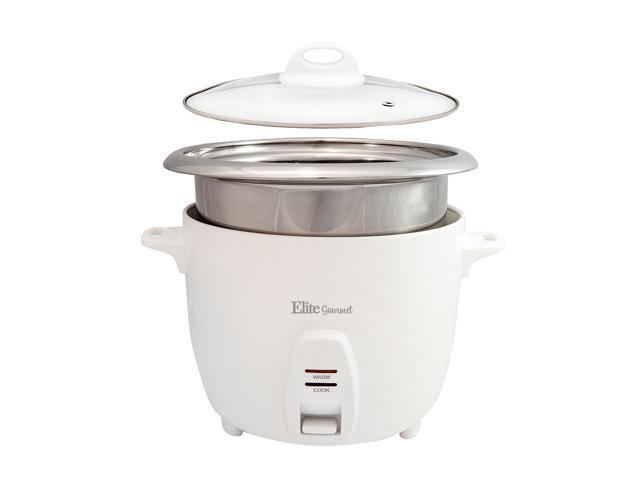 Elite - Gourmet 10-Cup Rice Cooker - White - Newegg.com