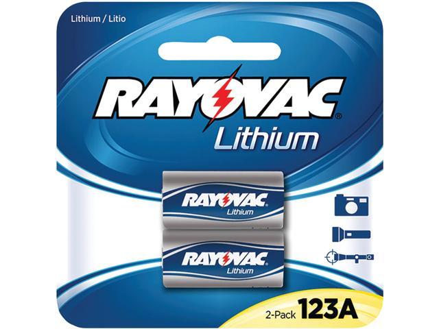 Rayovac RL123A-2A 3-Volt Lithium 123A Photo Batteries (2 pk) - Newegg.com