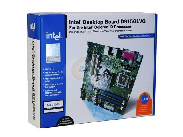 Open Box: Intel BOXD915GLVGL LGA 775 Micro ATX Intel Motherboard ...