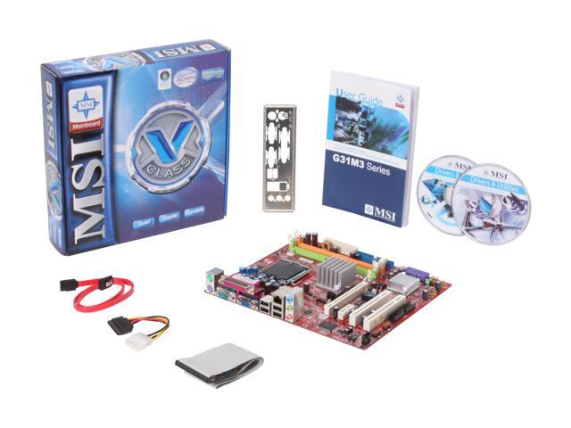 MSI G31M3-F LGA 775 Micro ATX Intel Motherboard - Newegg.com