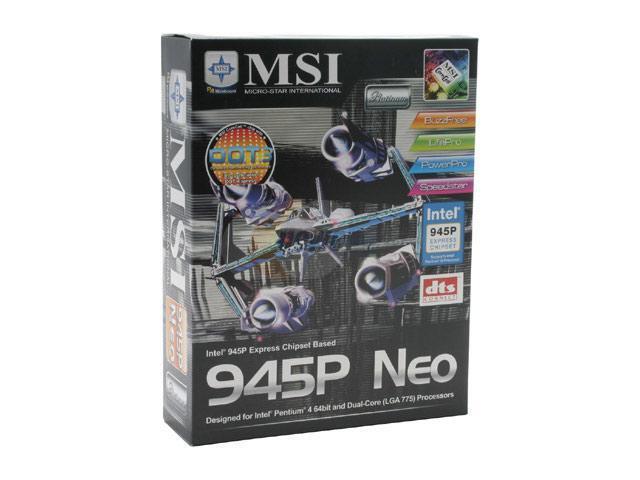 MSI 945P Neo-F LGA 775 ATX Intel Motherboard - Newegg.com