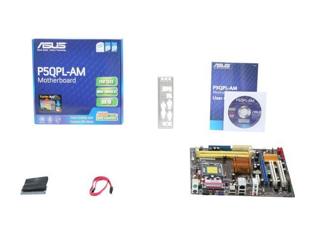 Open Box: ASUS P5QPL-AM LGA 775 Micro ATX Intel Motherboard - Newegg.com