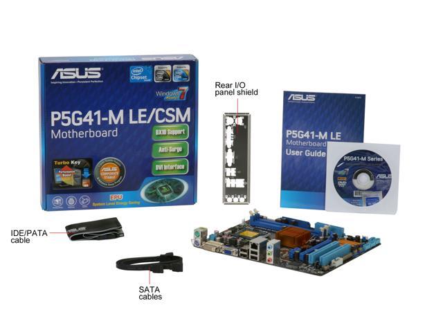ASUS P5G41-M LE/CSM LGA 775 Micro ATX Intel Motherboard - Newegg.com