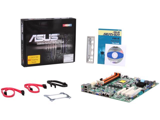ASUS P8B-M LGA 1155 Intel C204 Micro ATX Intel Xeon E3 Server ...