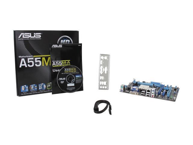 ASUS A55M-A FM2 Micro ATX Native HDMI/DVI Outputs AMD Motherboard With ...