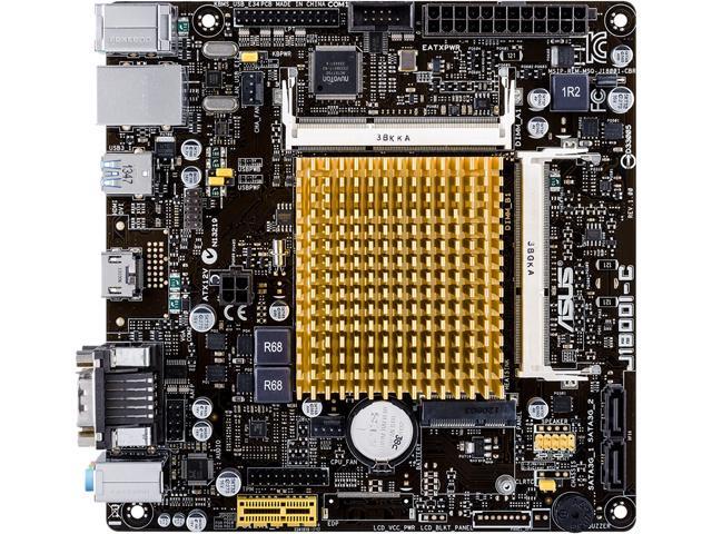 Refurbished: ASUS J1800I-C Intel Celeron Dual-Core J1800 Mini ITX Motherboard / CPU / VGA Combo ...