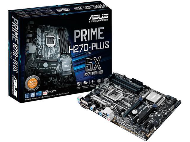 Open Box: ASUS PRIME H270-PLUS/CSM LGA 1151 ATX Motherboards - Intel ...