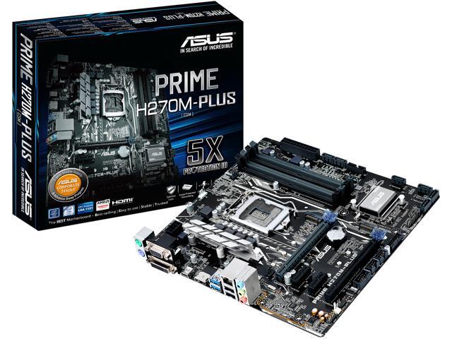 Used - Good: ASUS PRIME H270M-PLUS LGA 1151 Micro ATX Motherboards ...