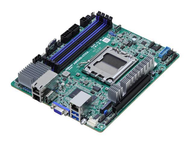 ASRock Rack AM5D4ID-2T/BCM Deep mini-ITX Server Motherboard AMD EPYC™ 4005/4004 and AMD Ryzen ...