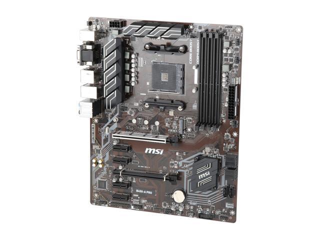 Refurbished: MSI PRO B450-A PRO AM4 ATX AMD Motherboard - Newegg.ca