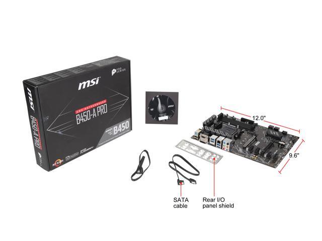 Refurbished: MSI PRO B450-A PRO AM4 ATX AMD Motherboard - Newegg.ca